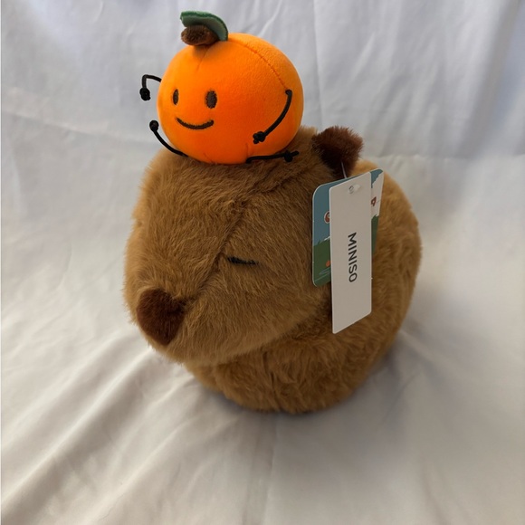 Miniso | Toys | Nwt Miniso Capybara With Orange Plush | Poshmark